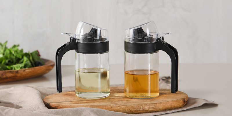 [리본제이]무디타 원터치 유리 오일병 핸들형 250ml 2P세트 - 마켓컬리